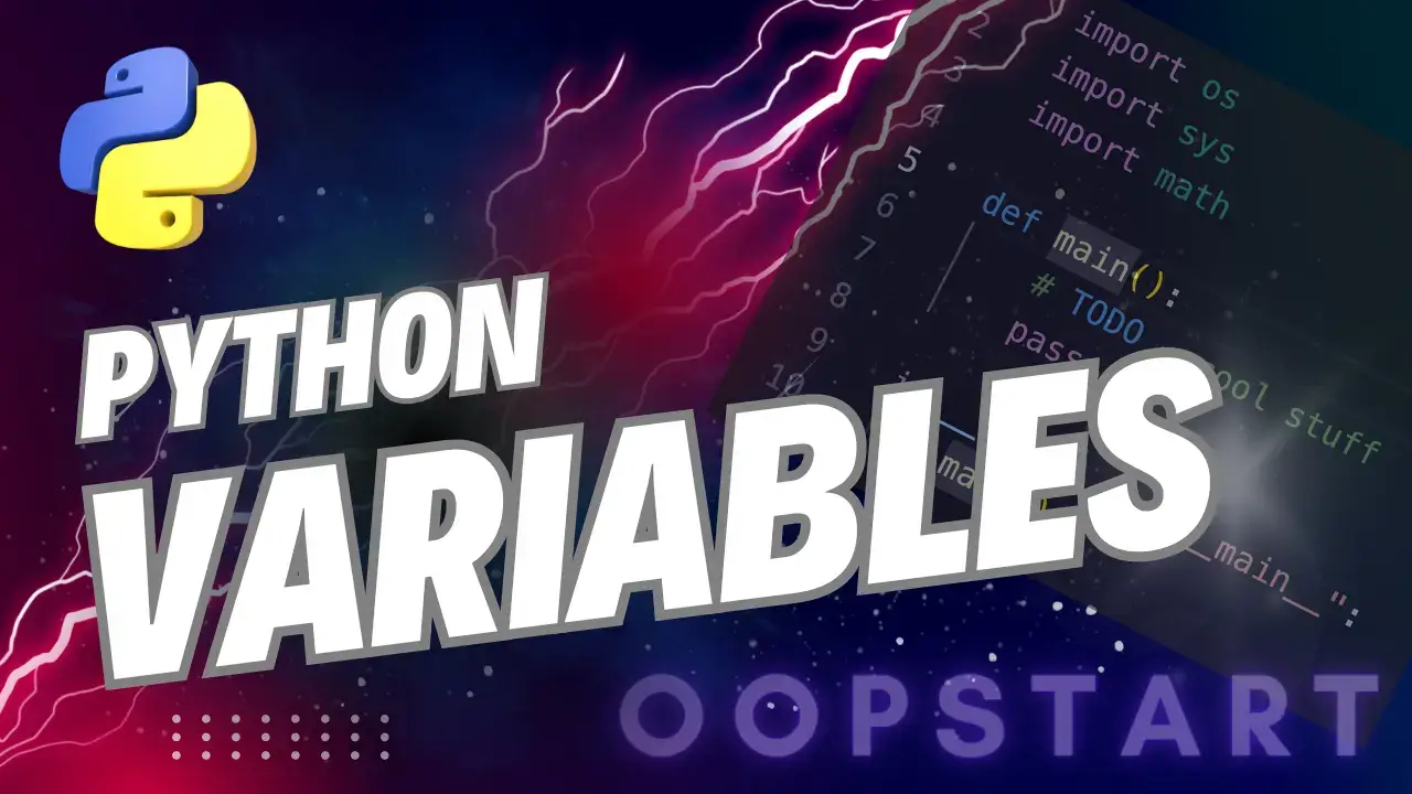 Python Variables - oopstart.com
